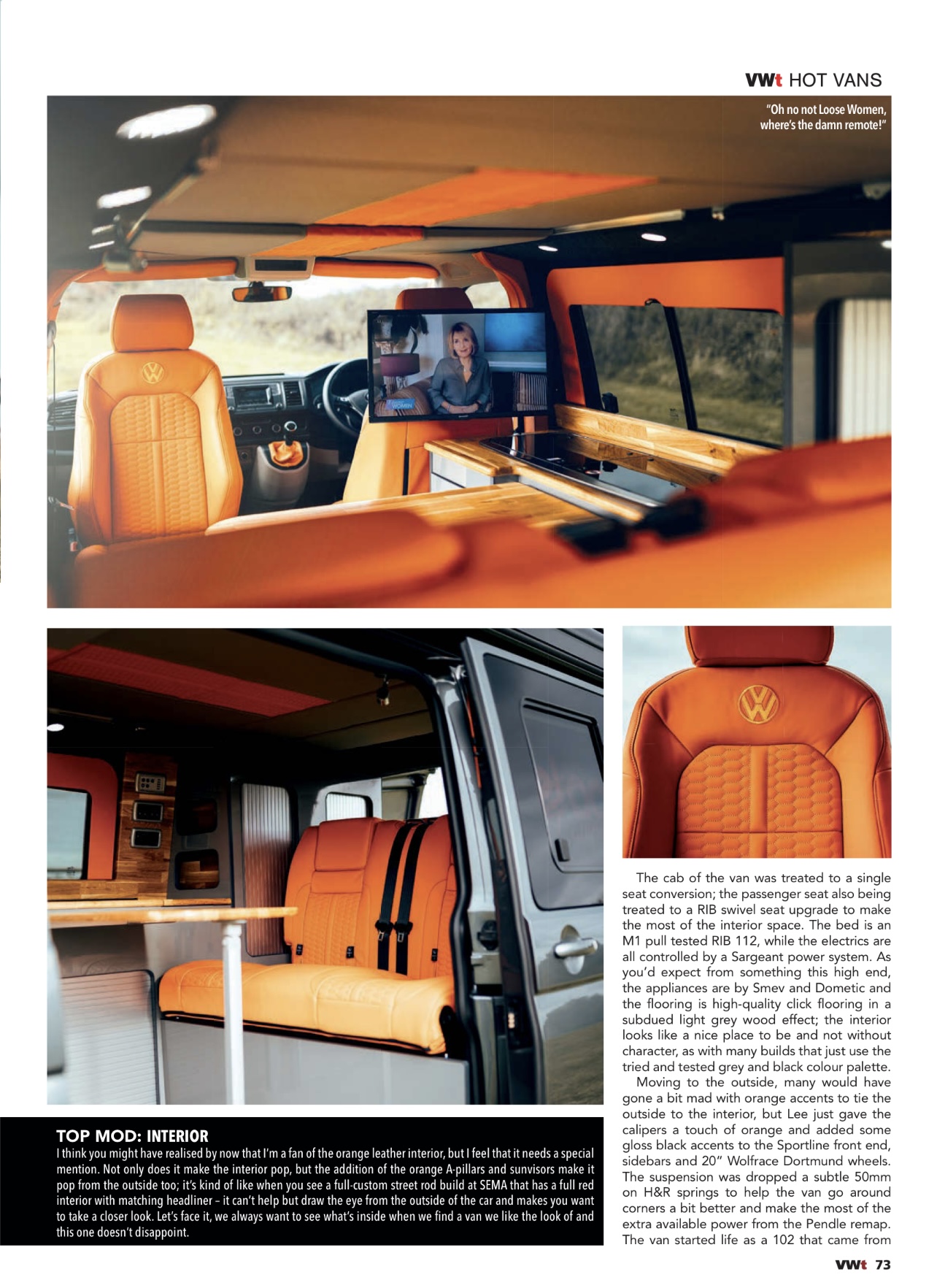 Our T6 Demo Van Magazine Featured in VW T Mag – Reload Campers Runcorn ...